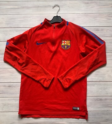 FC Barcelona Football Jacket Drill Training Top sweatshirt Jersey Nike ...