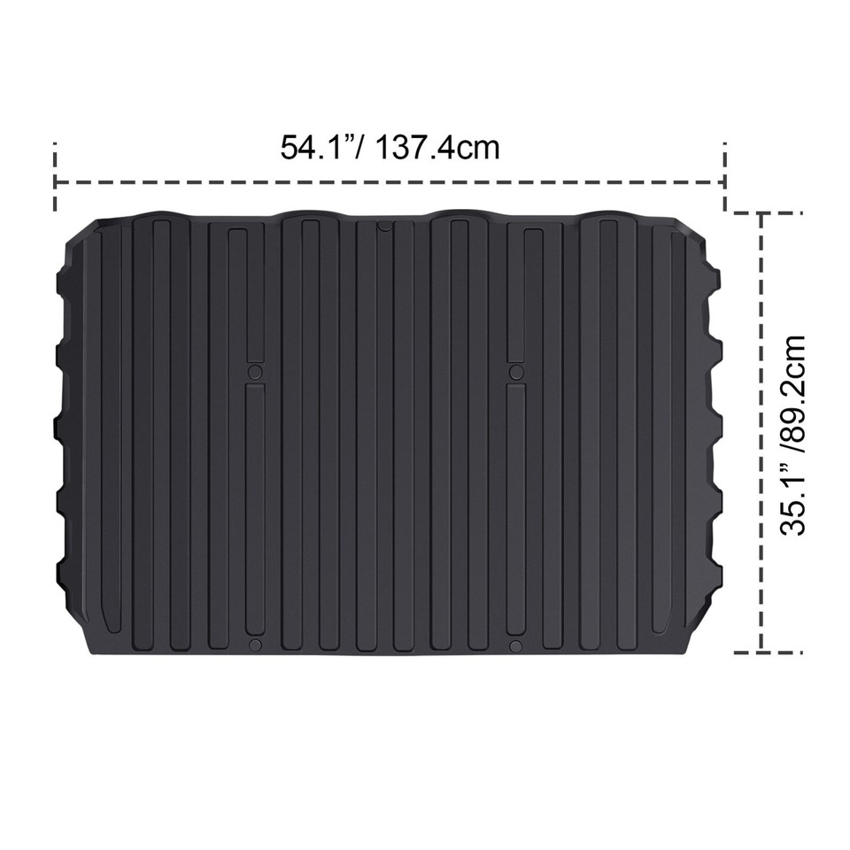 1PC TPE Rear Bed Mat Compatible with Polaris Ranger XP 1000 Crew 2018 ...