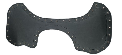 Black Pure Leather FIT For Harley Davidson Motorcycle Heat Shield ...