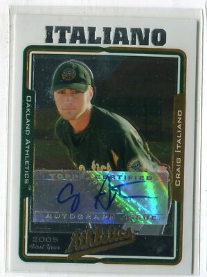 2005 Topps Chrome Update Craig Italiano AUTO AUTOGRAPH RC A's | eBay