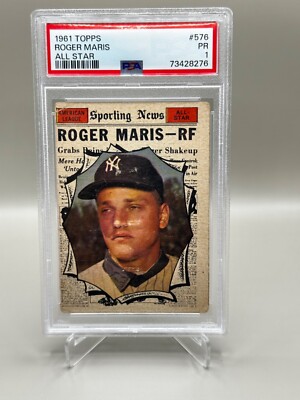 1961 Topps Roger Maris #576 PSA 1 | eBay
