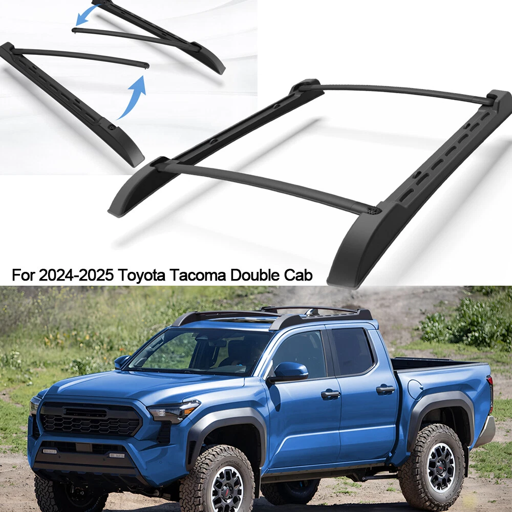 TOYOTA For 2024 2025 Toyota Tacoma Double Cab Top Roof Rack + Cross ...
