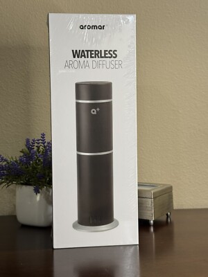 NIB Black Waterless Aroma Diffuser USB Powered Optional Bluetooth ...