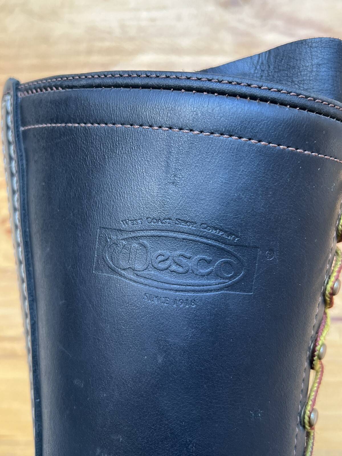 Wesco 16" Highliner Lineman Black Leather Boots Size … - Gem