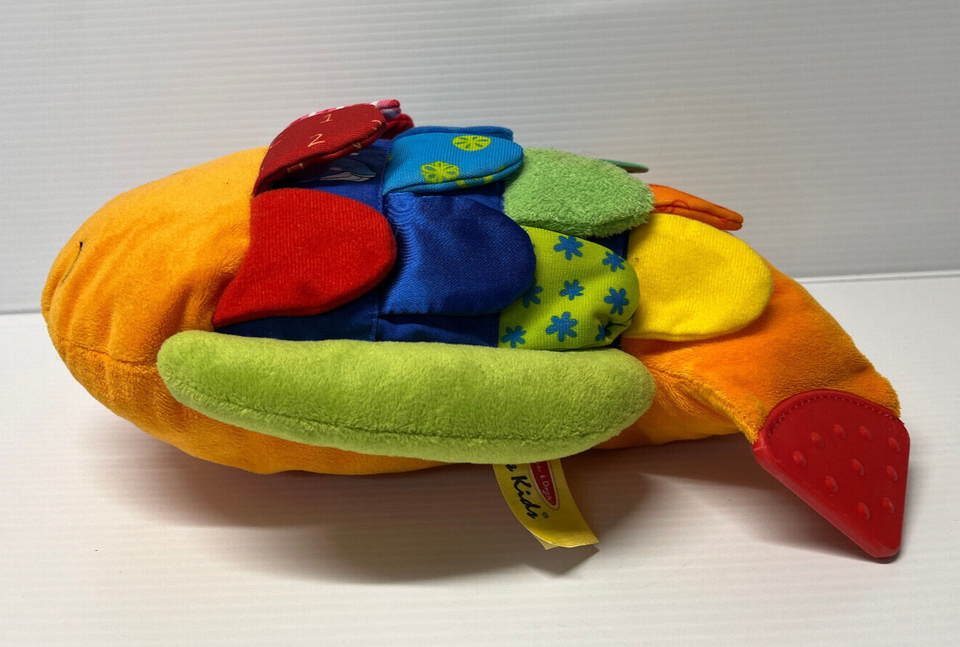 Melissa and Doug Flip Fish Plush K's Kids Baby Sensory Learning Crinkle ...