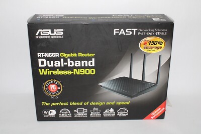 ASUS RT-N66U Dual-band Wireless N900 Gigabit Router | Wi-Fi 802.11n | 4 ...