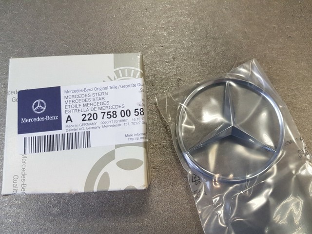 Genuine Mercedes-Benz W220 S-Class Rear Trunk Boot Emblem Badge ...
