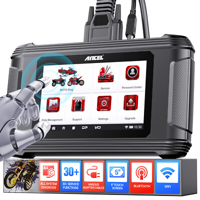 ANCEL ATV UTV Motorcycle Full System Diagnostic Tool Fault Code Reader ...
