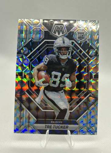 TRE TUCKER 2023 PANINI REFRACTOR ROOKIE SILVER PRIZM HOLO RAIDERS | eBay
