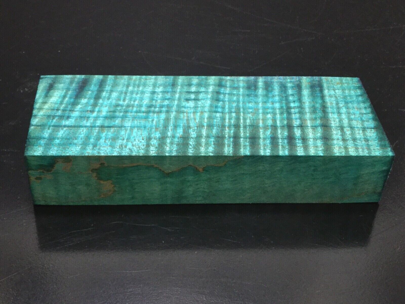 BL359 STABILIZED Dyed Curly Maple Knife Block Blank Pistol Grip Wood | eBay