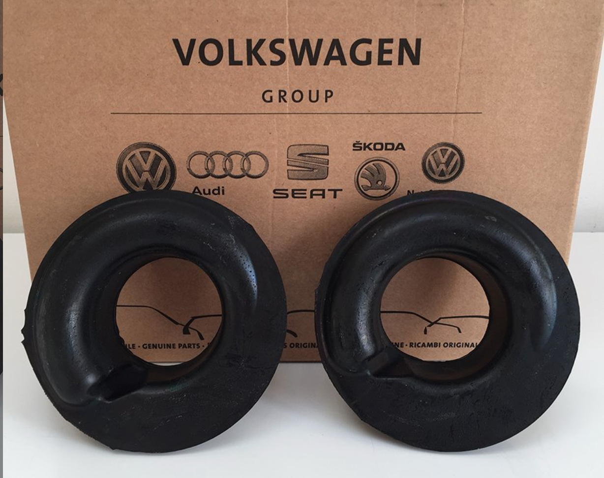 GENUINE VW REAR LOWER SPRING CUPS FOR VW TRANSPORTER T5 – T6.1 - PAIR ...