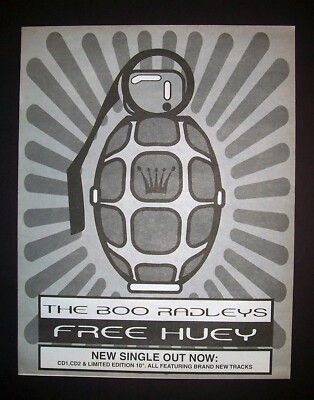 The Boo Radleys Free Huey 1998 Poster Type Ad, Promo Advert | eBay