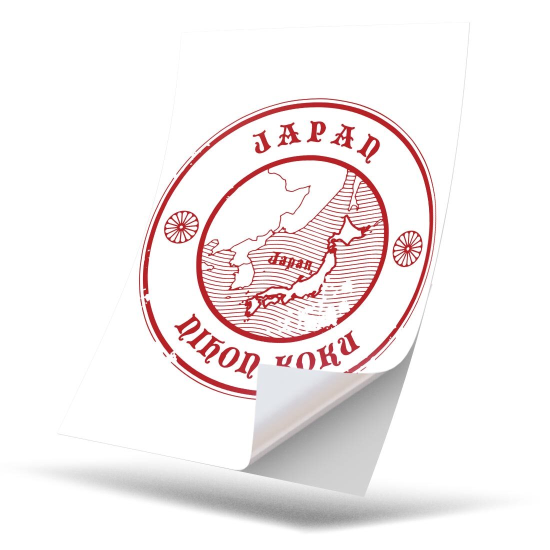 1 x Vinyl Sticker A4 - Japan Nihon Koku Japanese Map Travel #4293 | eBay UK