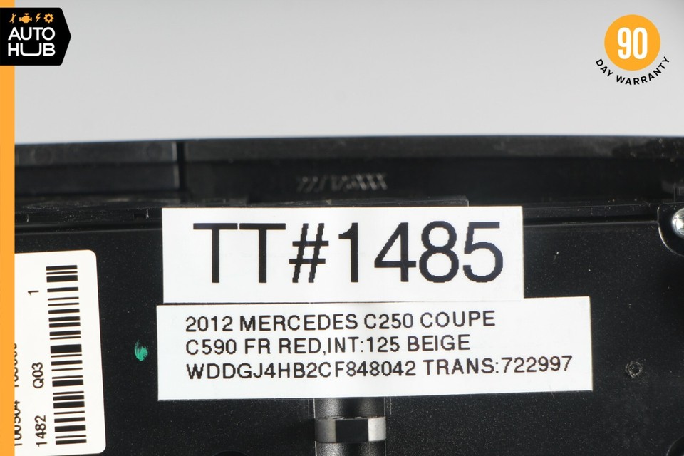 12-14 Mercedes W204 C250 C350 Center Dashboard Control Switch ...