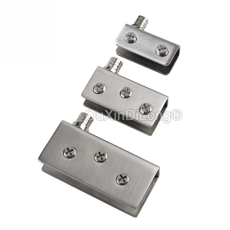 6Pairs Stainless Steel Glass Door Hinge Display Cabinet Pivot Hinge ...