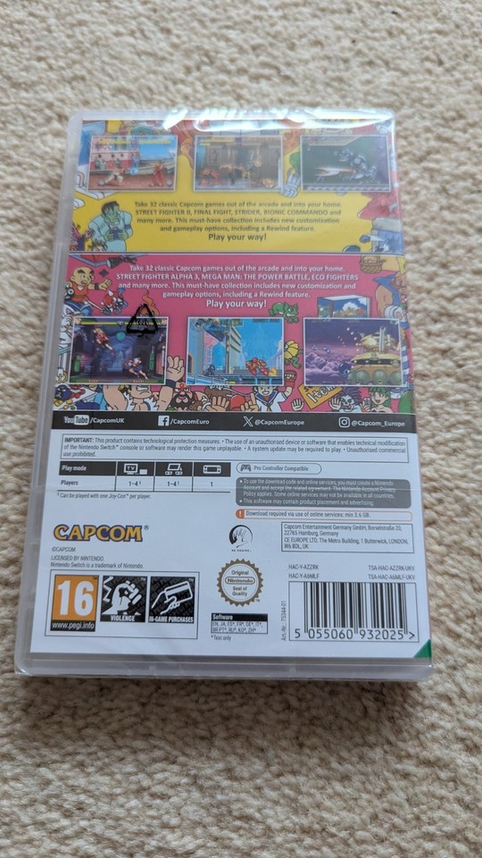 Capcom Arcade Stadium 1+2 (Nintendo Switch Code In A Box) | eBay UK