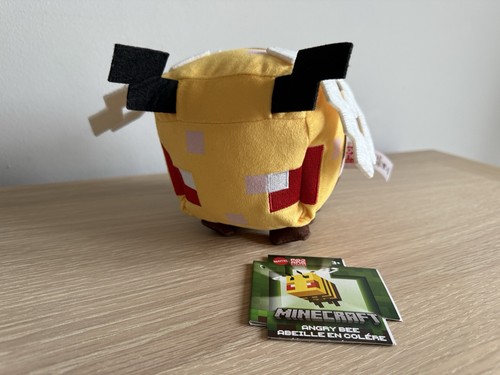 Official Minecraft Angry Bee Plush Toy 20cm Mattel Mojang | eBay