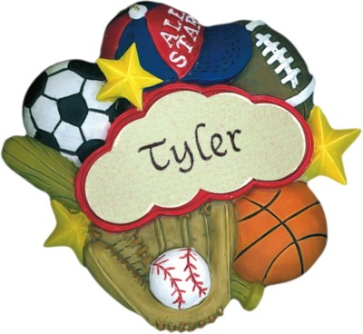 PERSONALIZED SPORTS MAGNET ORNAMENT | eBay