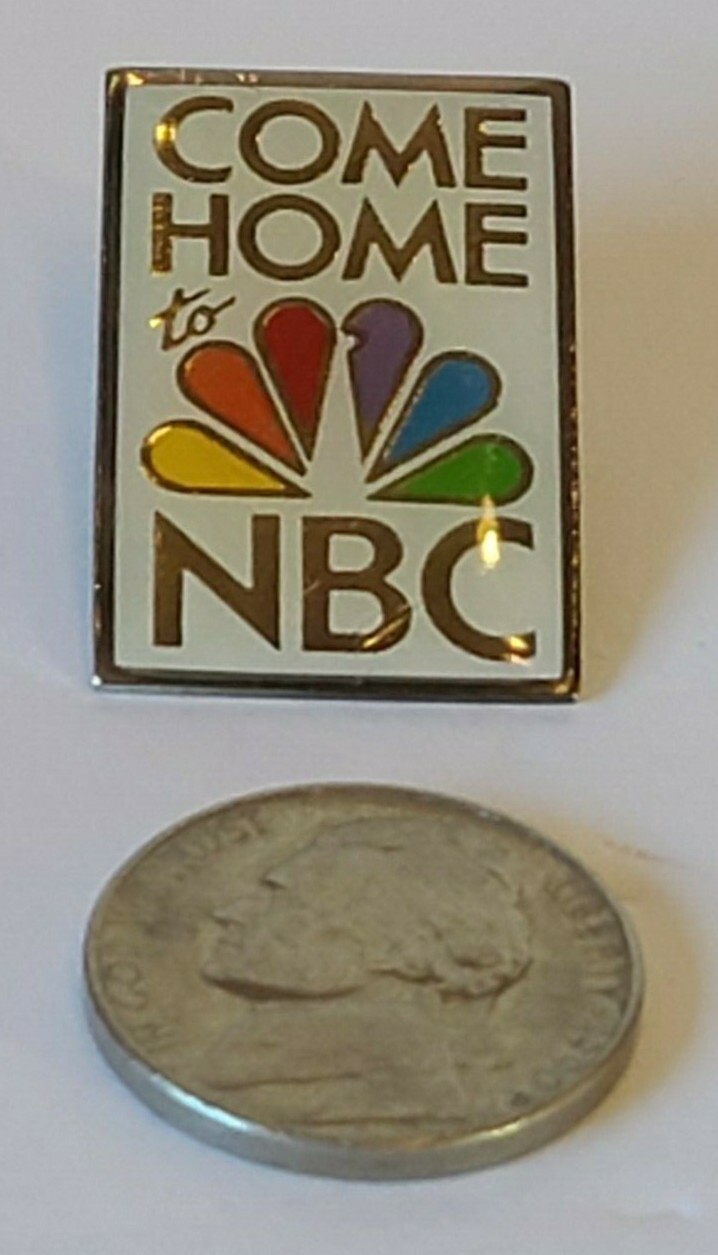 Vintage NBC Television Lapel Pin- Come Home to NBC- Metal with Enamel ...