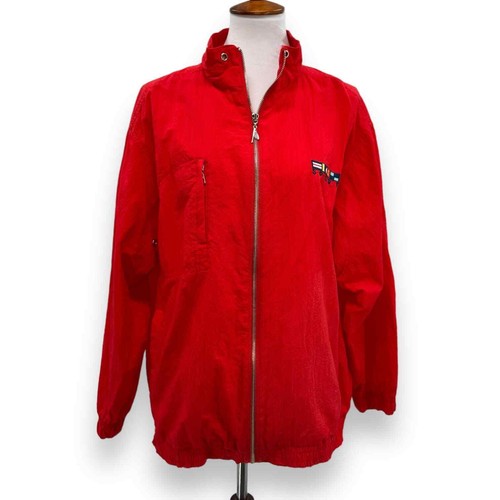Vintage Catalina Sport Red Nylon Windbreaker Nautical Flags Jacket Size ...