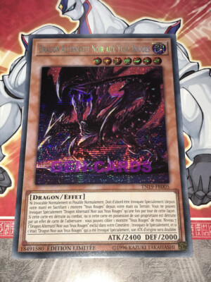Carte YU GI OH DRAGON ALTERNATIF NOIR AUX YEUX ROUGES TN19-FR005 | eBay