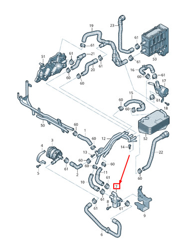 NEW AUDI A6 C8 COOLANT SYSTEM CONTROL VALVE 5Q0906457C ORIGINAL | eBay