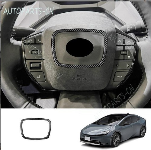 ABS Carbon Car Steering Wheel Center Cover Trim 2023-2024 Toyota Prius ...