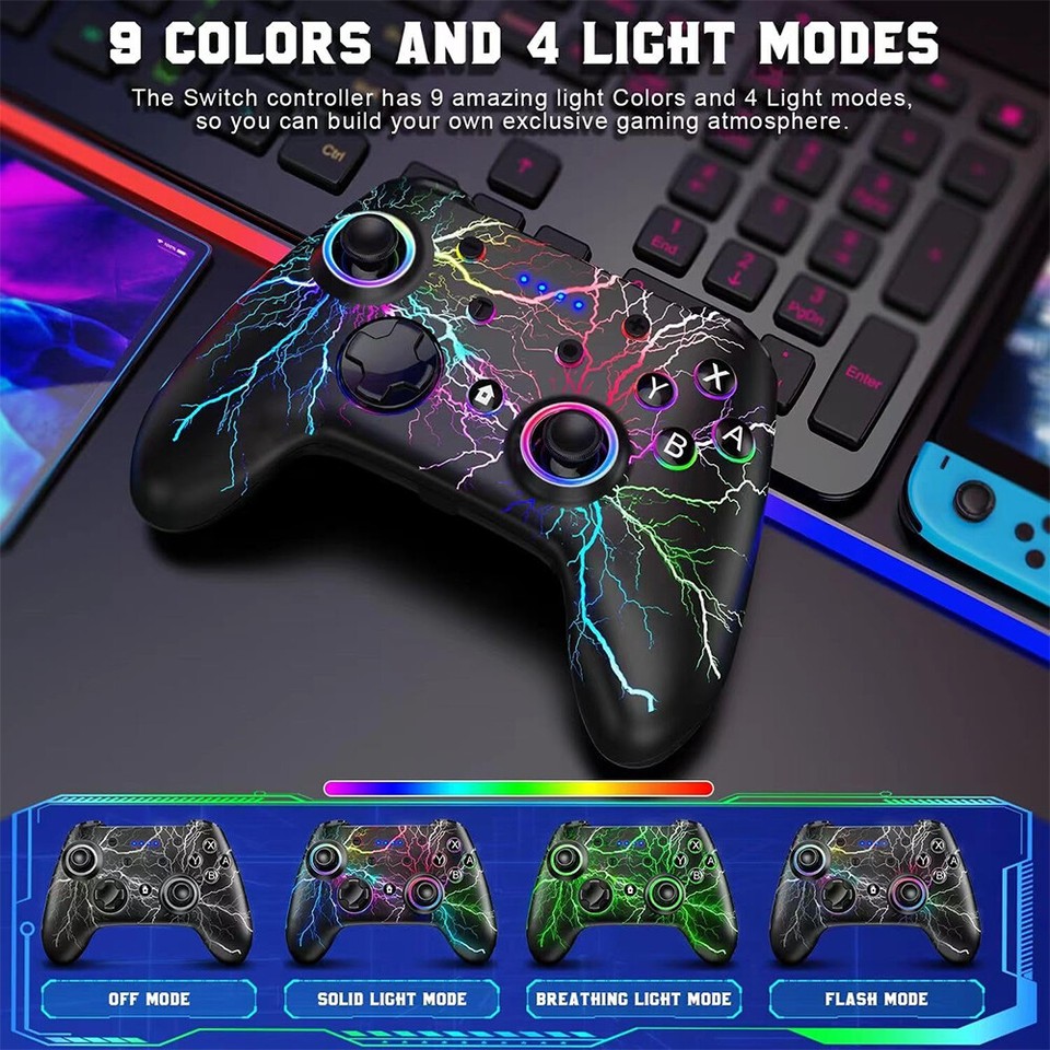 Wireless Pro Gaming Controller for Nintendo Switch OLED Lite PC ...