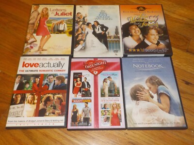 Rom-Com DVD Lot Love Actually/The Notebook/My Big Fat Greek Wedding/4 ...