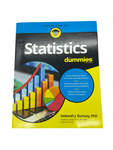 Statistics for Dummies Book by Deborah J Rumsey 2016 Trade Paperback 2nd Edition 9781119293521 ...