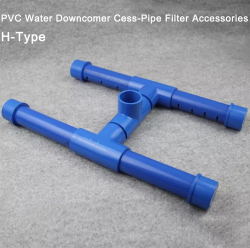 PVC H-Type Water Downcomer Cess-Pipe Filter Accessories Drain Deluge ...