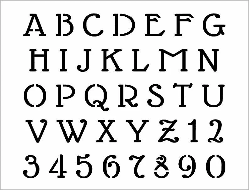 Fancy Letter S Stencil