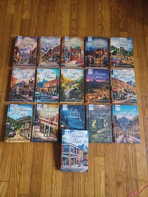 Mysteries of Silver Peak Hardcover Book Lot of 18 Novels Guideposts C ...