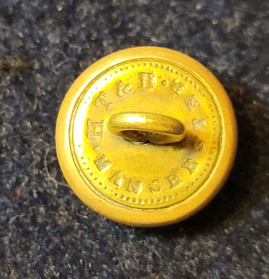 CIVIL WAR PERIOD CONFEDERATE STAFF OFFICER CUFF/KEPI BUTTON ALBERT# CS ...