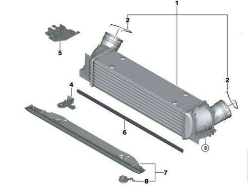 BMW 1 3 series 335i 135i n54 turbo intercooler boost pipe c clip | eBay