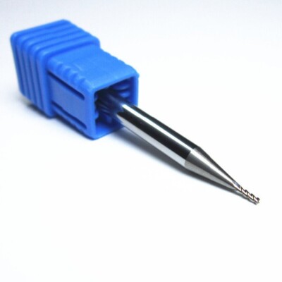 5PCS 1mm HRC55 3 flute Tungsten Carbide End Mill milling cutter CNC for ...
