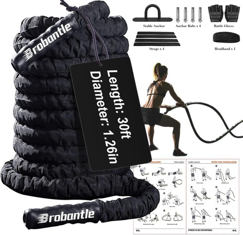 Battle Rope Battle Ropes for Exercise Workout Rope Exercise Rope Battle ...