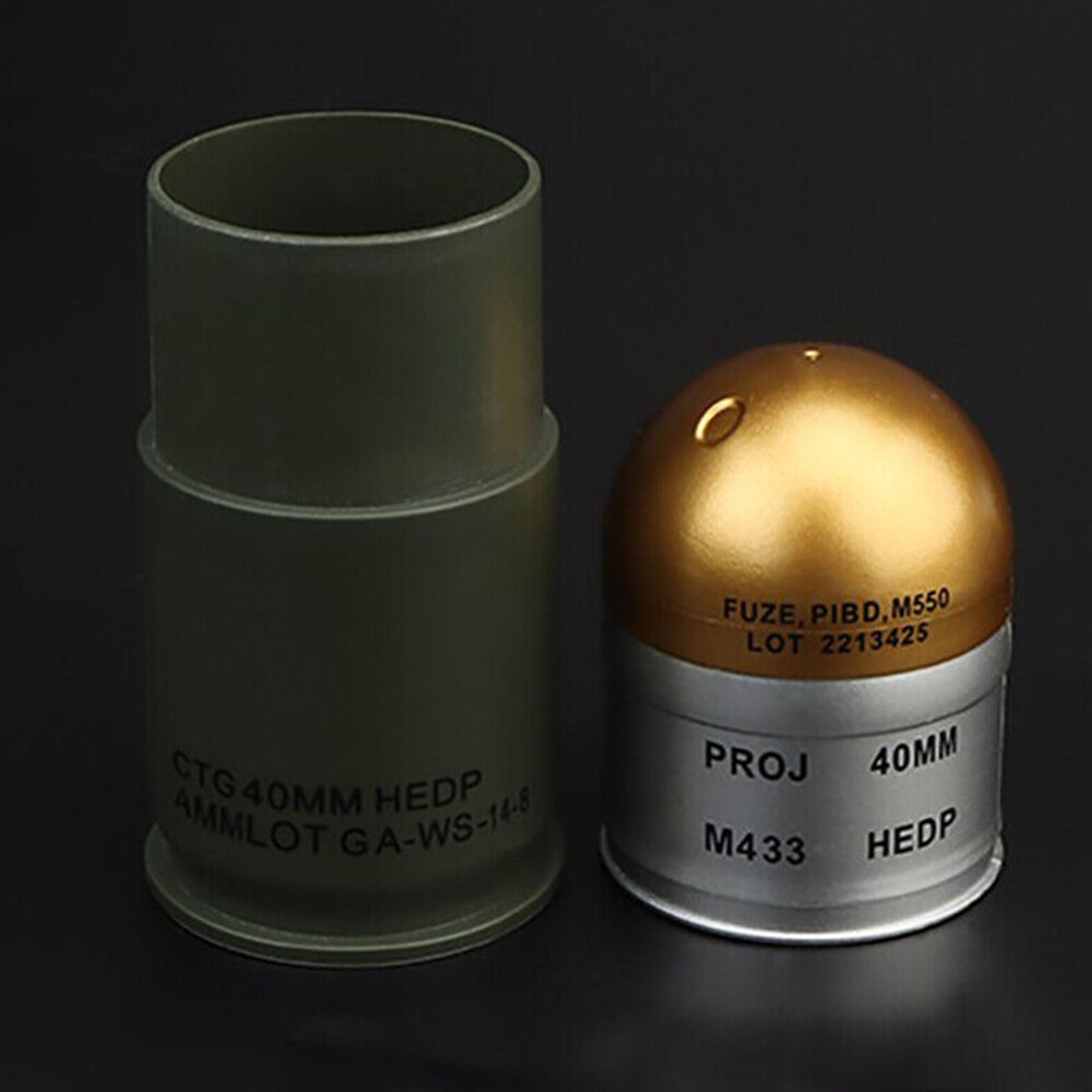 M433 HEDP 40mm Cartridge Dummy Grenade Model Collection Toy Mini ...