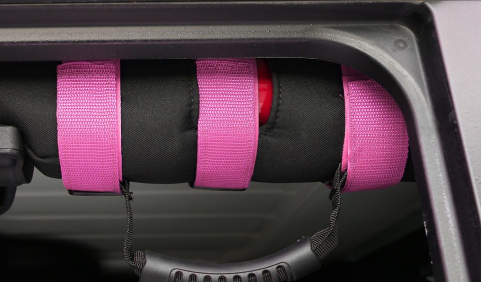 Pink Roll Grab Grip Handles Bar Off Road Accessories fits Wrangler TJ ...