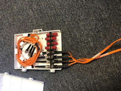 Molex Compact Wall Mount 8 Port with 8-1 meter Black Box fiber optic ...