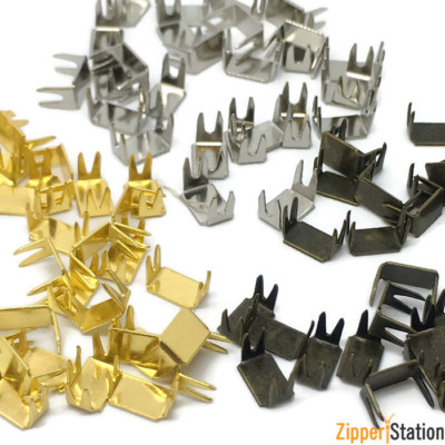 Zipper Bottom Stops, Size #3 #5 #8 #10, Zip Stopper Repair. Gold ...