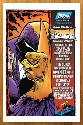 1993 Sam Kieth's The Maxx Trading Cards Vintage Print Ad/Poster Promo ...