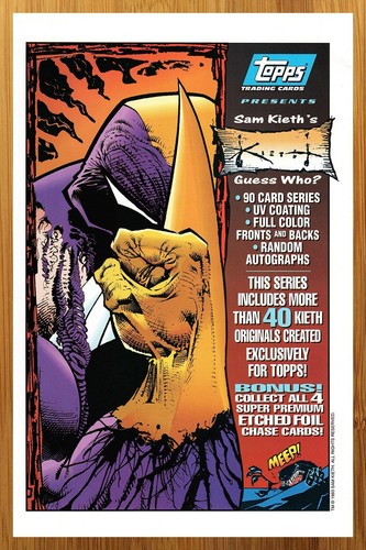 1993 Sam Kieth's The Maxx Trading Cards Vintage Print Ad/Poster Promo ...