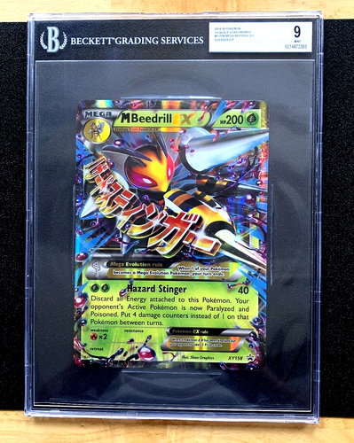 BGS 9 MINT 2014-16 MEGA BEEDRILL EX POKEMON XY BLACK STAR PROMO #XY158 ...