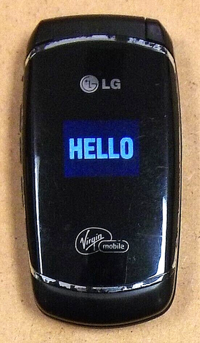 LG Flare LX165 - Black and Silver ( Virgin Mobile ) Very Rare Flip ...