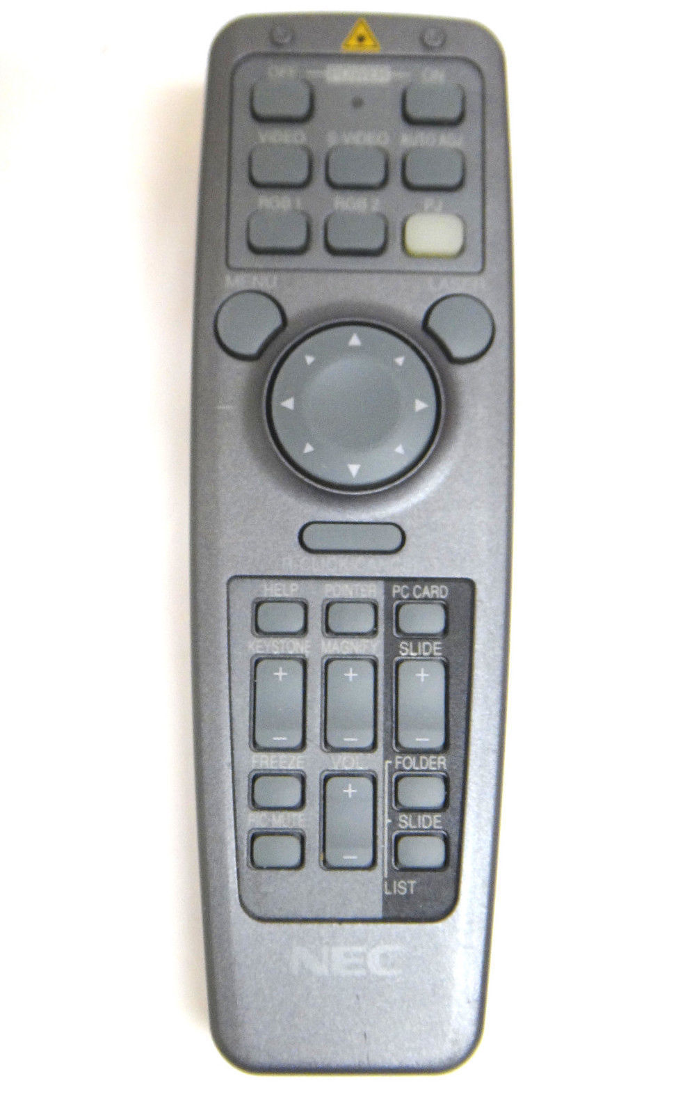 NEC gray remote control PROJECTOR MT850 MT1050 MT1055 LT154 LT155 LT156 ...