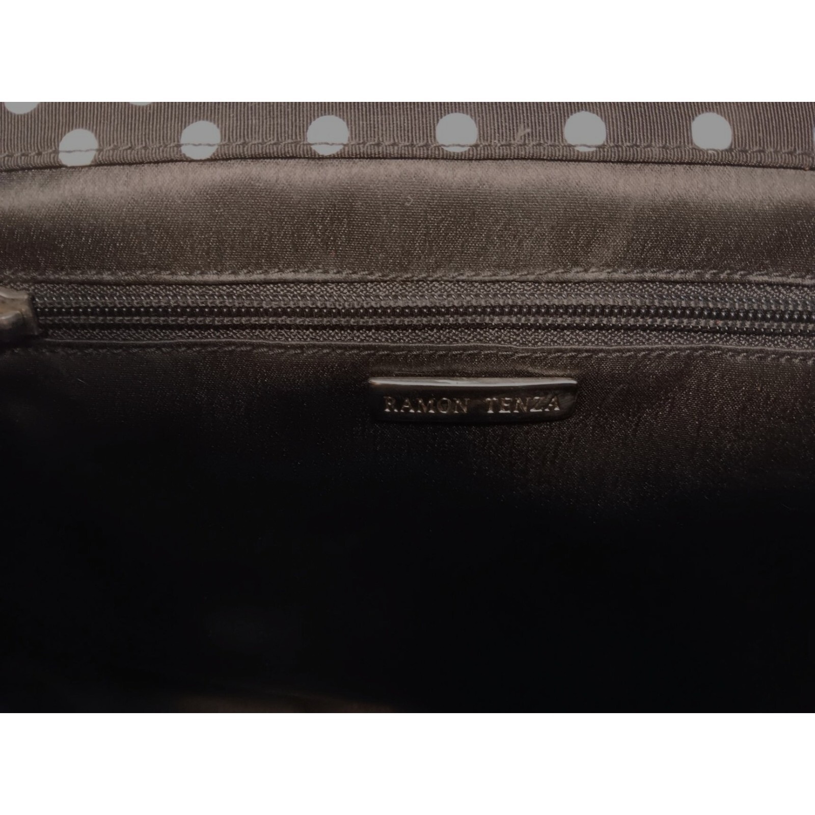 Ramon Tenza Poppy Polka Dot Black White Red Beaded Purse Handbag Made ...