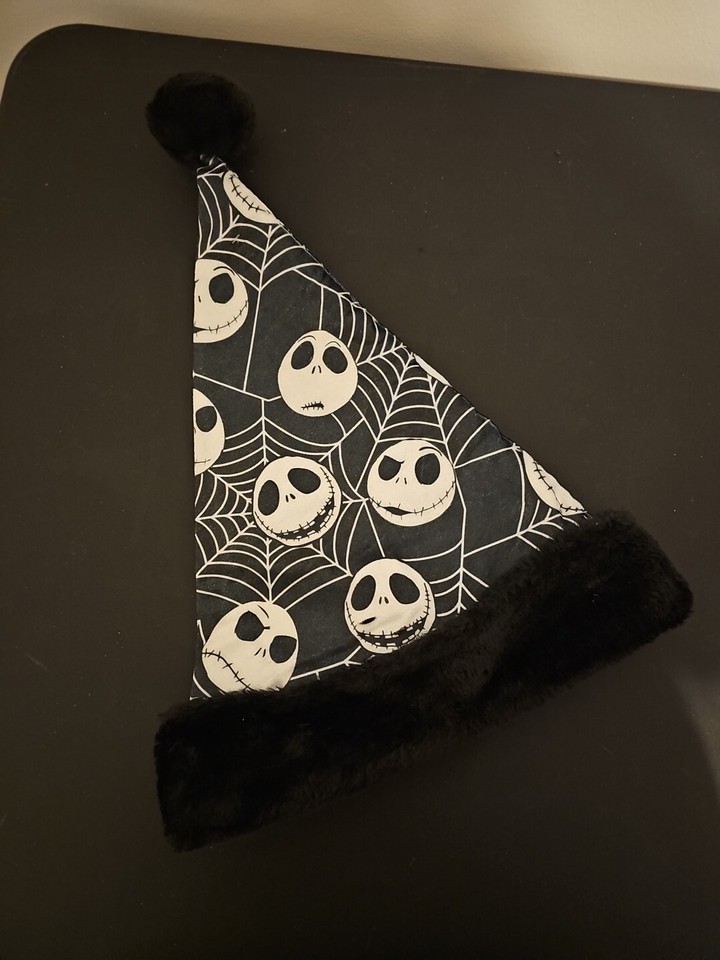 NEW, DISNEY THE NIGHTMARE BEFORE CHRISTMAS JACK Christmas Hat Santa Hat ...