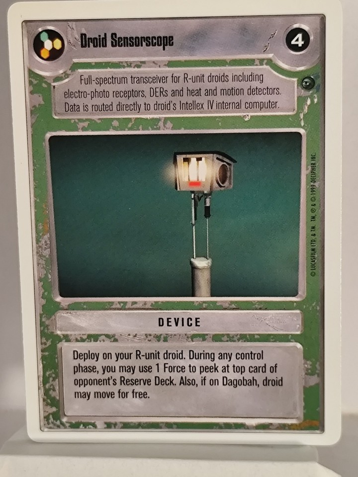 Decipher SWCCG Dagobah WB Uncommen/Common Light und Dark Side *freie ...