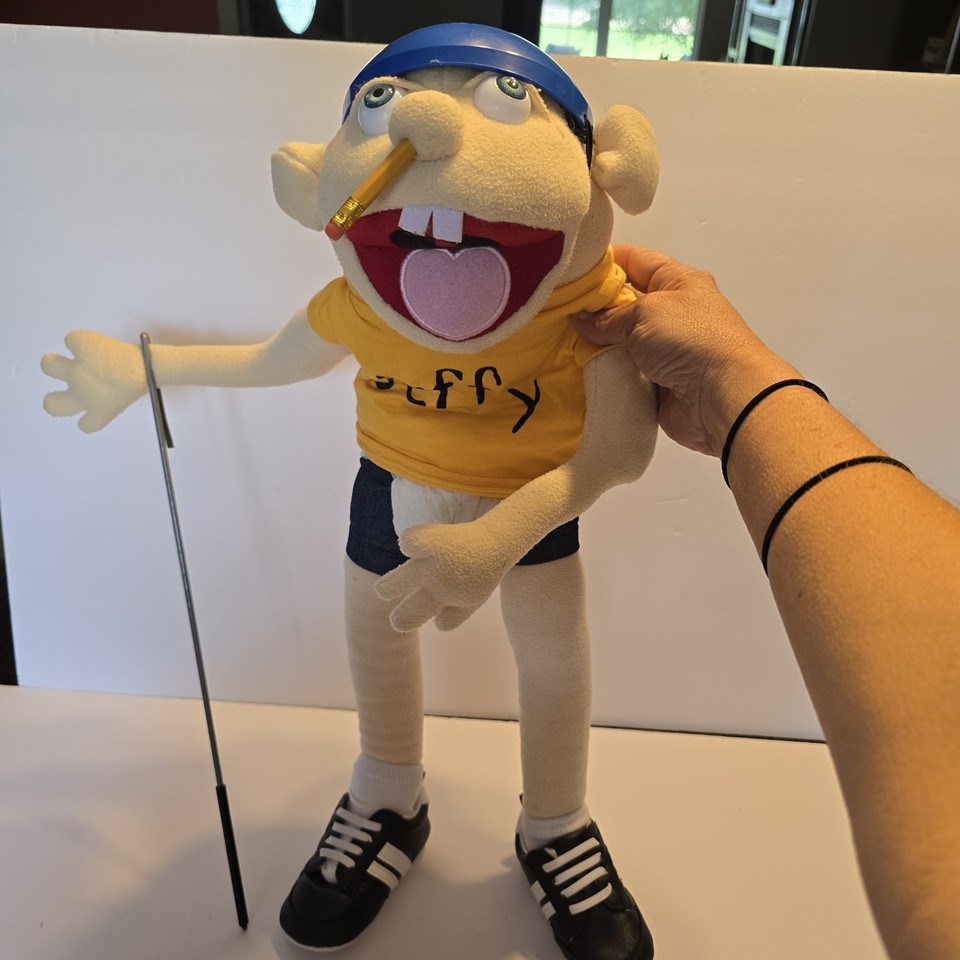 Jeffy Puppet SML, Puppet With Helmet, Shoes, Shirt, Pencil Very Clean ...